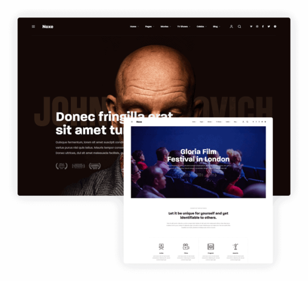 Noxe - Movie Studios, Filmmakers & Movie Theme | Gloria Themes