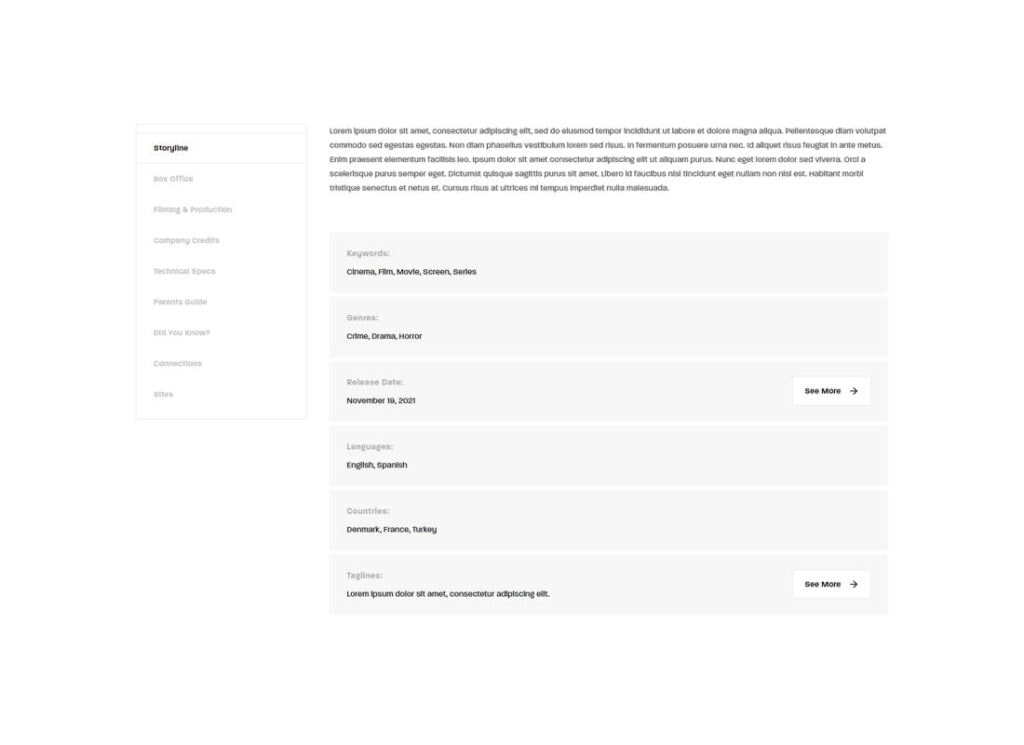 Noxe - Movie Studios, Filmmakers & Movie Theme | Gloria Themes
