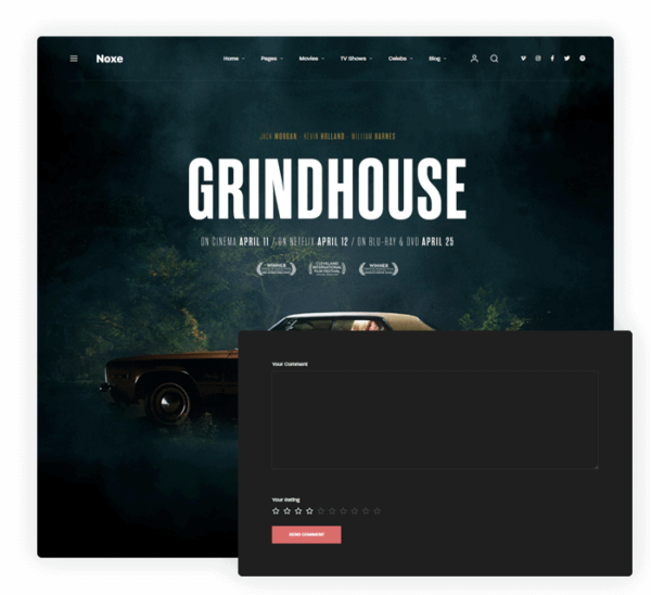 Noxe - Movie Studios, Filmmakers & Movie Theme | Gloria Themes