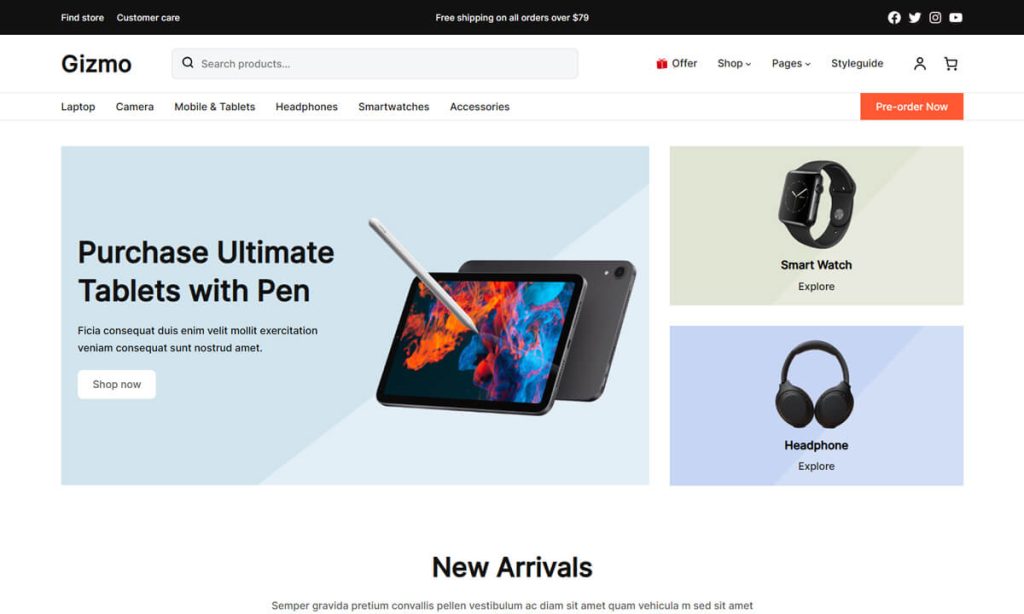 22+ Electronic Store WooCommerce Themes for WordPress in 2024 | Gloria ...