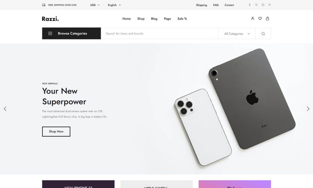 22+ Electronic Store WooCommerce Themes for WordPress | Gloria Themes